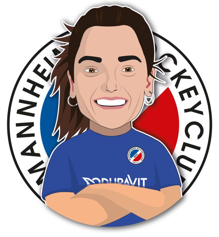 Fiona Felber im „Meet the Team“ Fan Store – Mannheimer Hockeyclub